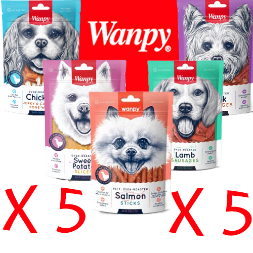 5 חטיפי ונפי/Wanpy לכלב במחיר מיוחד | חטיפים | עצמות וחטיפים | Inter-Pet